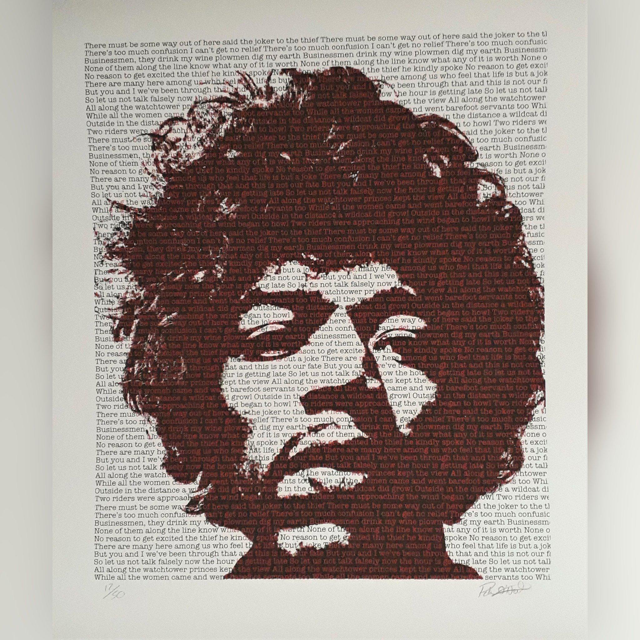 Jimi Hendrix original poster design - Signed and numbered limited edit ...