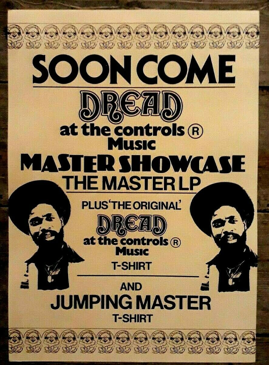 Reggae poster - Dread at the Controls Music Mikey Dread A3 reprint pro ...