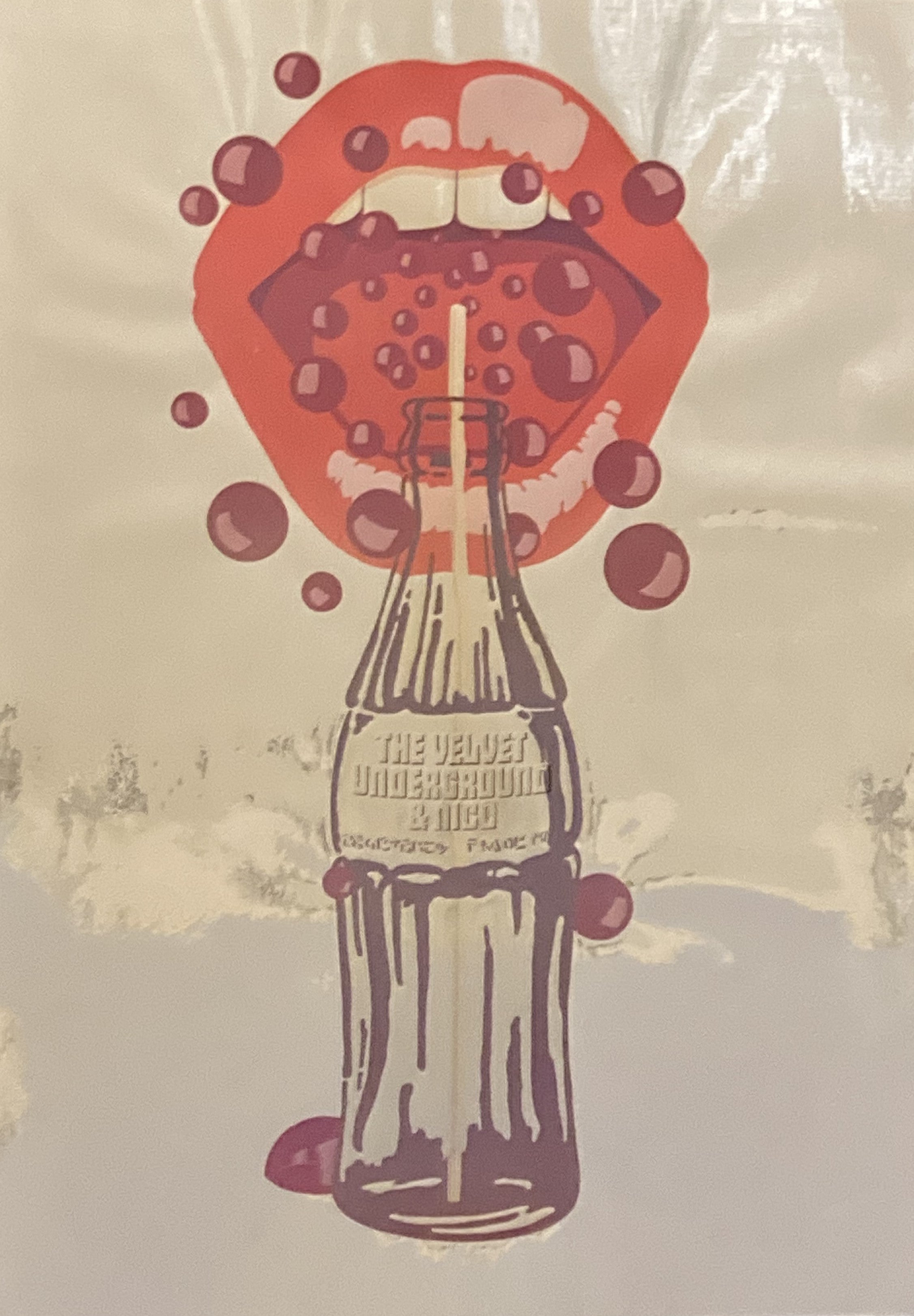 Velvet Underground chrome/mirror effect poster - Andy Warhol Coke Bott ...